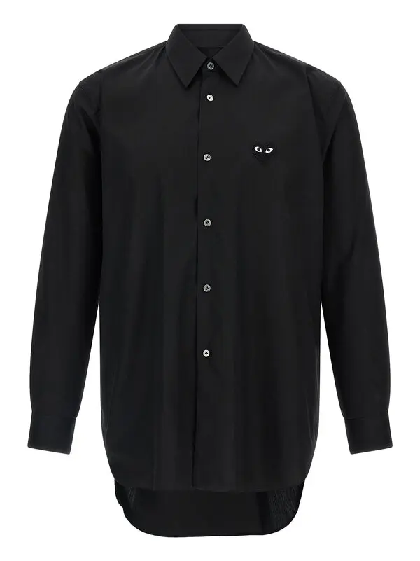 Play Comme Des Garcon Heart Shirt - Black