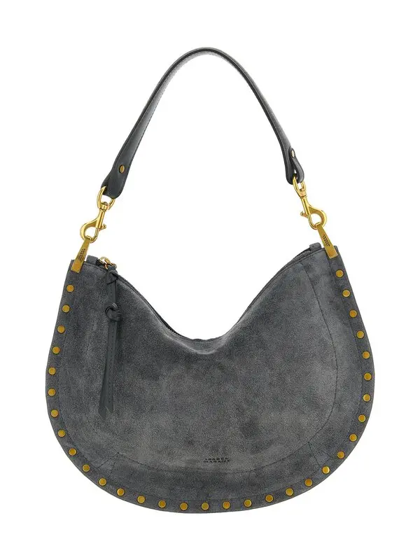 Isabel Marant Oskan Soft Zip Handbag - Gray