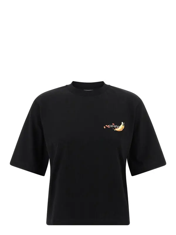 Off White Emb Fruits Arrow T-shirt - Black