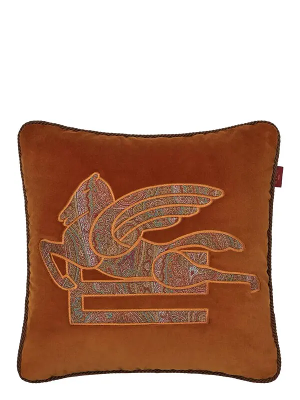 Etro Pegaso Cushion - Orange