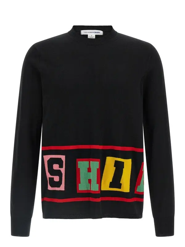 Comme Des Garçons Intarsia Sweater - Black