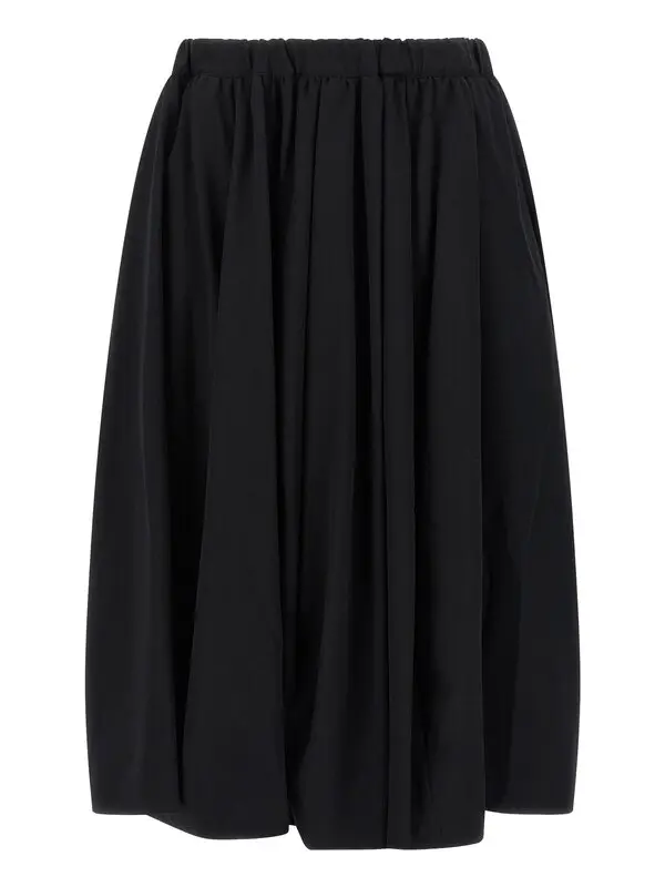 Comme Des Garçons Wool Maxi Skirt - Black