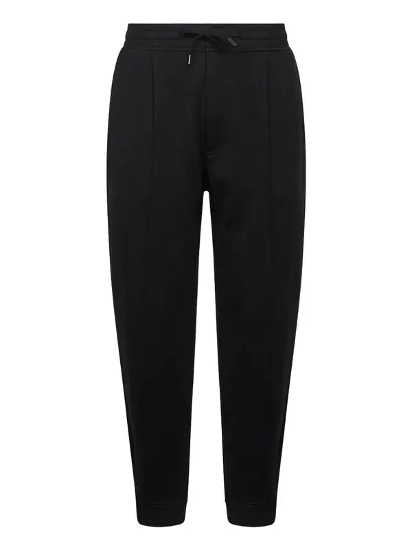 Brunello Cucinelli Cotton Blend Trousers - Black