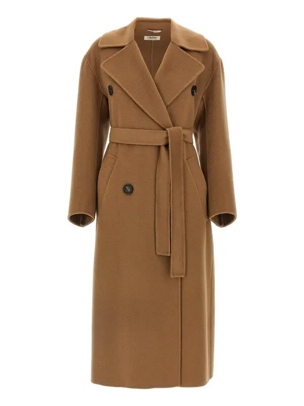 Max Mara Dalila Double-breasted Wool Coat - Brown