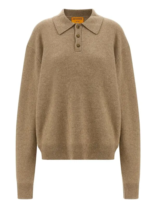 Guest In Residence Allday Cashmere Polo Shirt - Beige