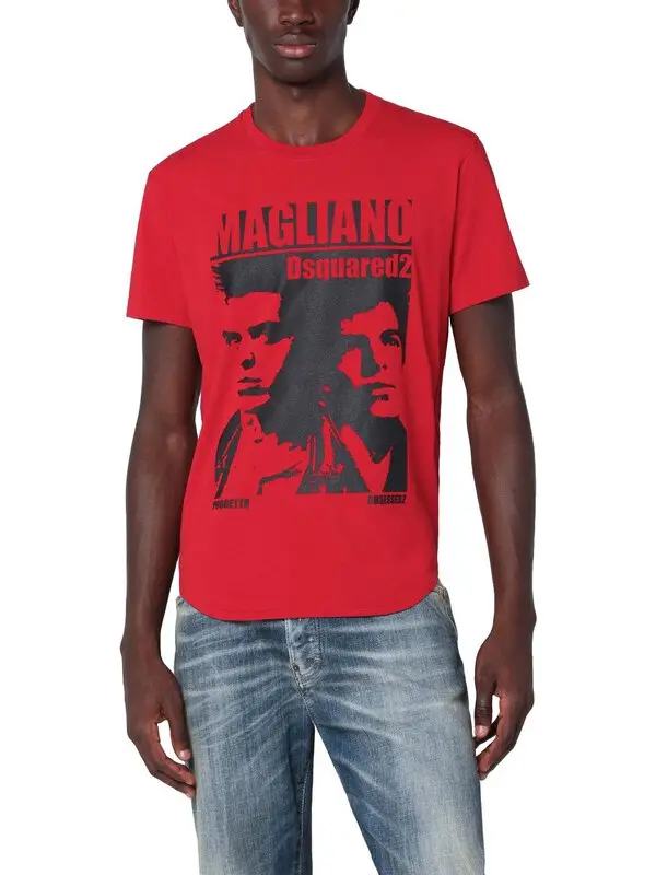 MAGLIANO X D2 T Shirt With Logo Print - Red