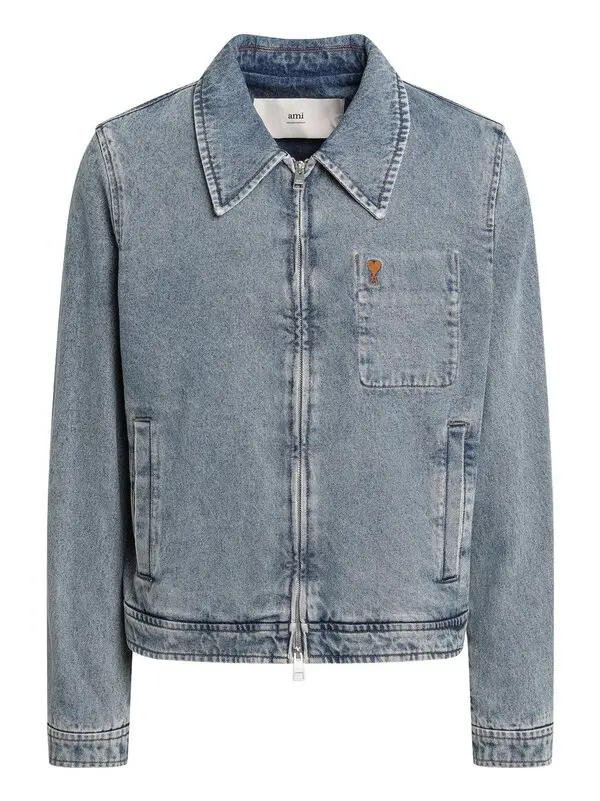 Ami De Coeur Denim Jacket - Light Blue