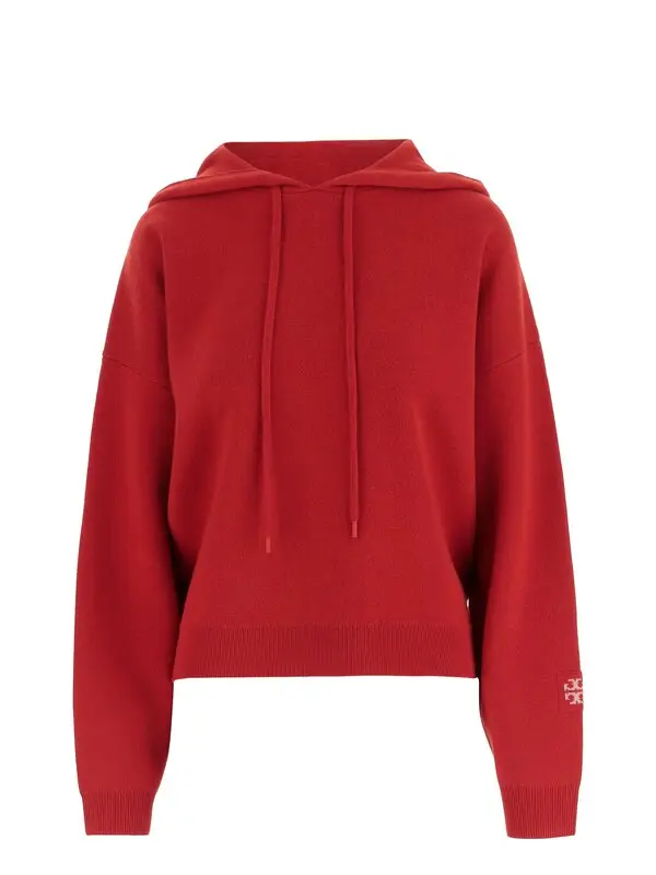 Tory Burch Wool And Cashmere Sweatshirt - Red