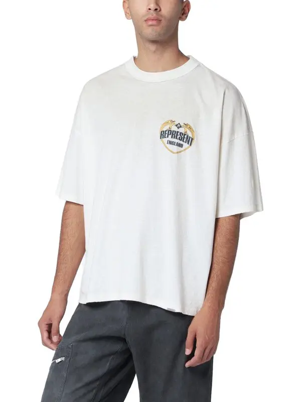 REPRESENT Cru Cotton Blend T Shirt - White