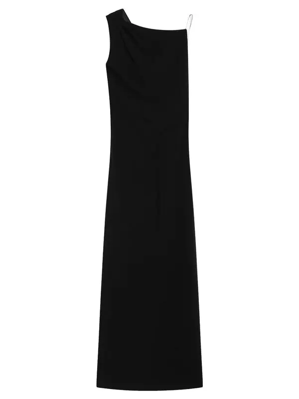 Max Mara Long Cady Bustier Dress - Black