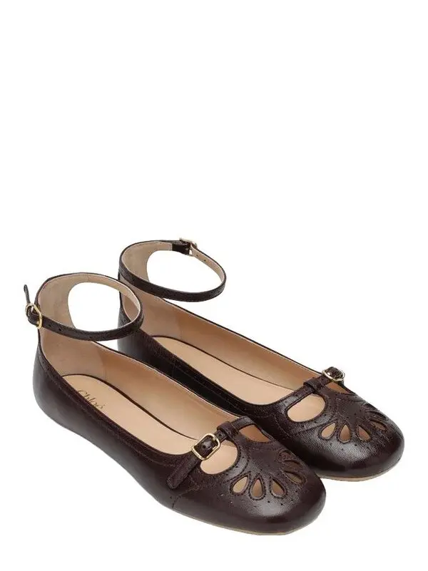Chloé Burnt Misty Ballerinas - Purple
