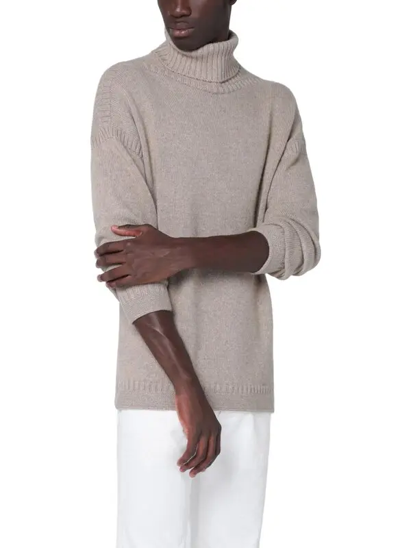 Loro Piana Cashmere Turtleneck Sweater - Grey