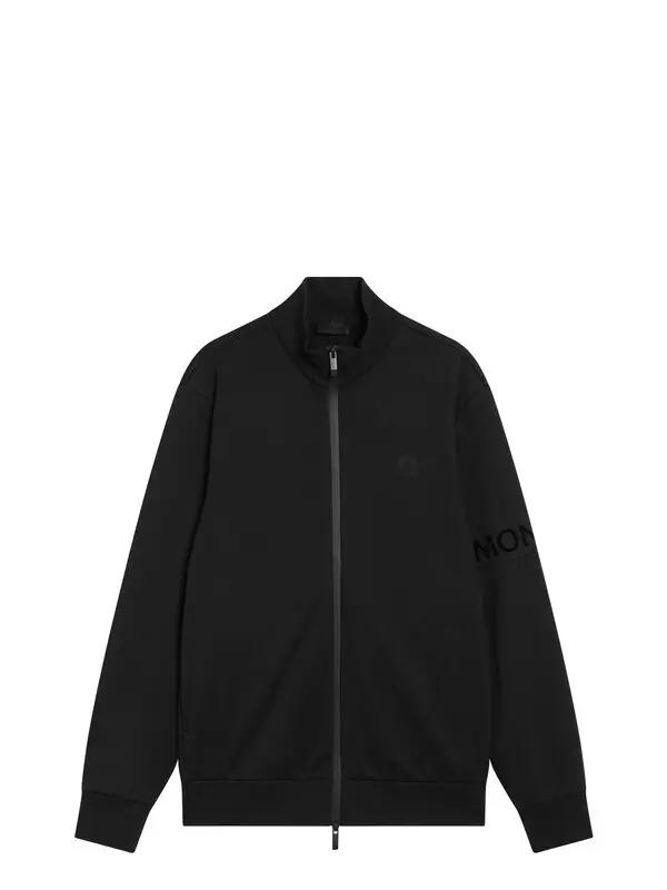 Moncler Cotton Zip Hoodie - Black