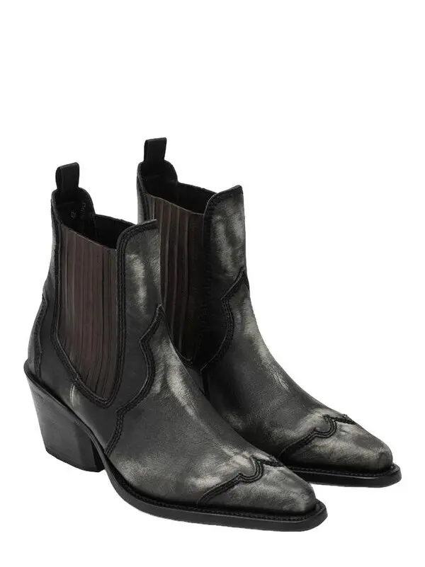 MAGLIANO X D2 Cowboy Ankle Boots - Black