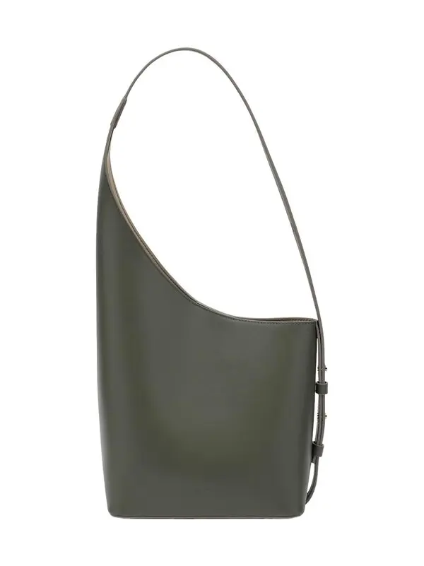 AESTHER EKME Demi Lune Bag In Leather - Green
