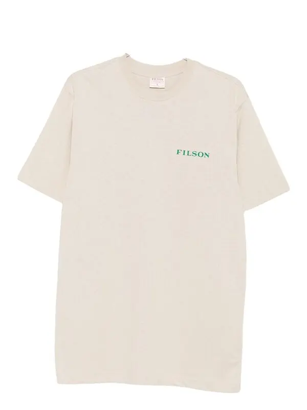 Filson Printed Cotton T Shirt - White