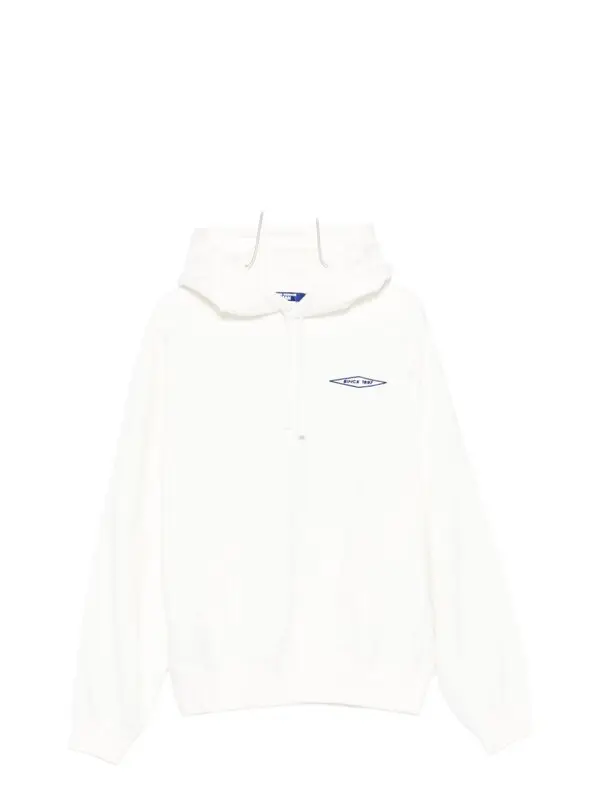 Junya Watanabe Logo Cotton Hoodie - White