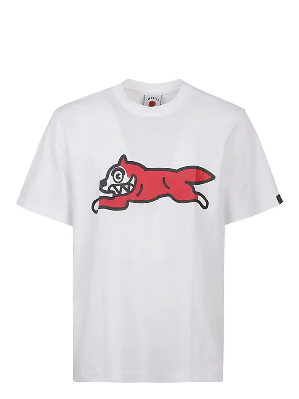 ICECREAM Running Dog Cotton T Shirt - White