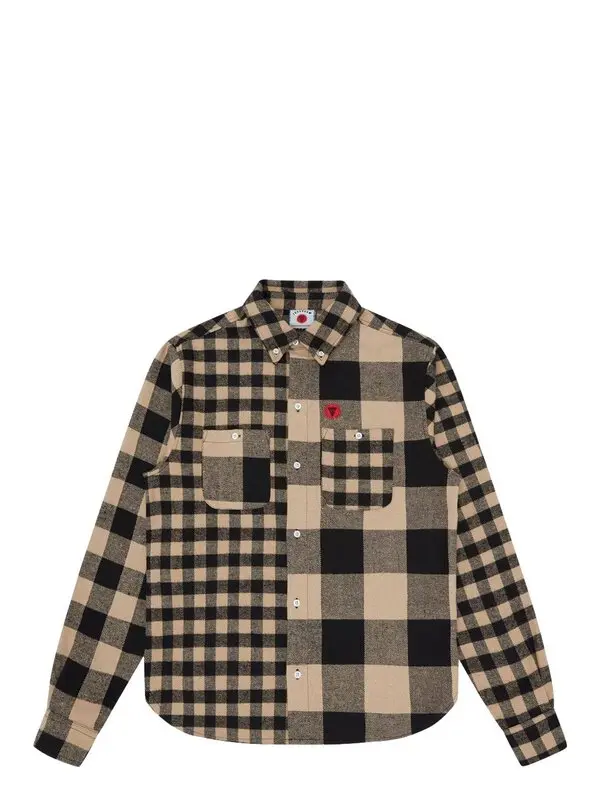 ICECREAM Cotton Blend Checked Shirt - Black
