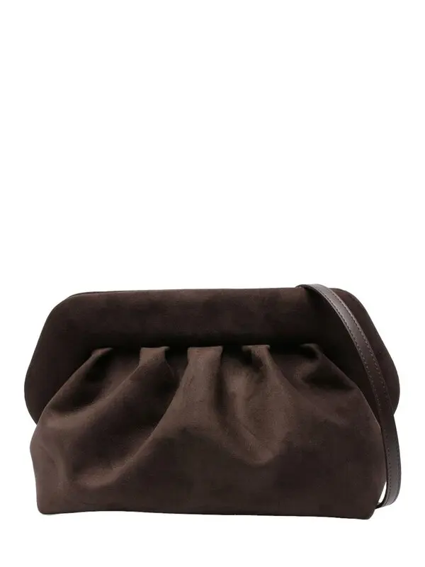 THEMOIRE Bios Suede Clutch - Brown