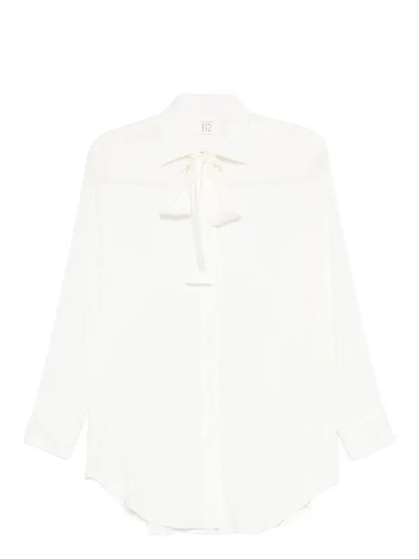 ARCHIVIO '67 Bow Tie Shirt - White