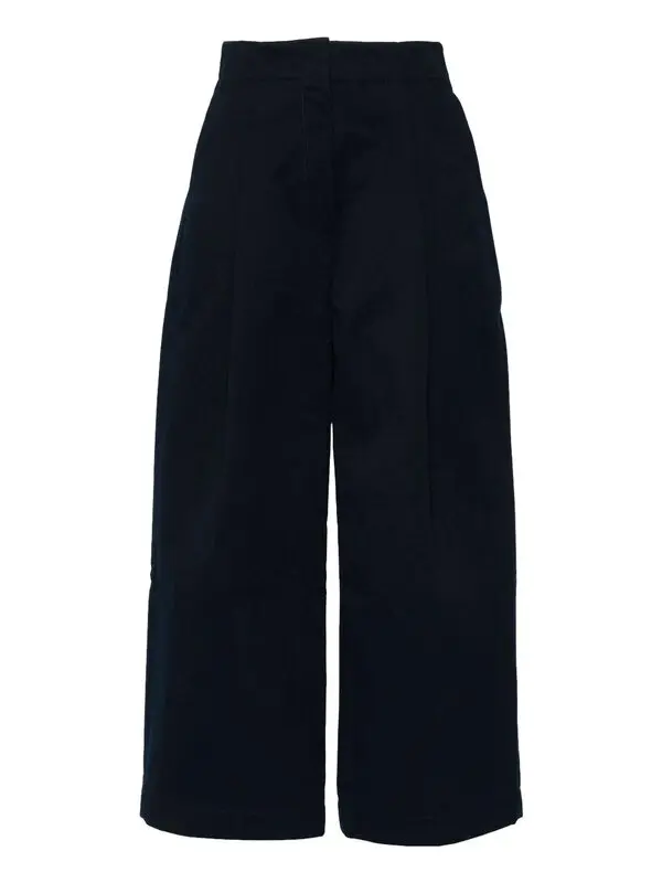Studio Nicholson Cotton Twill Wide-leg Trousers - Blue