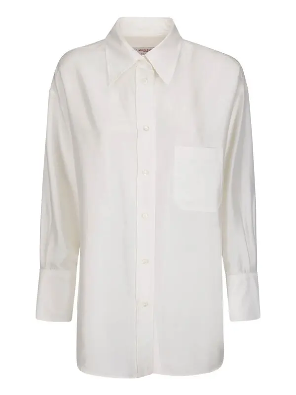 Alberto Biani Silk Shirt - White