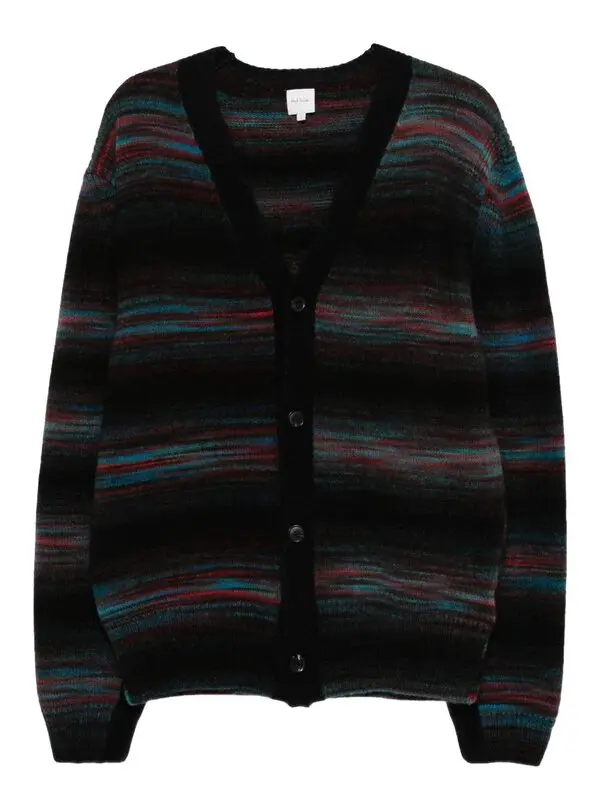 Paul Smith Wool V-neck Cardigan - Black