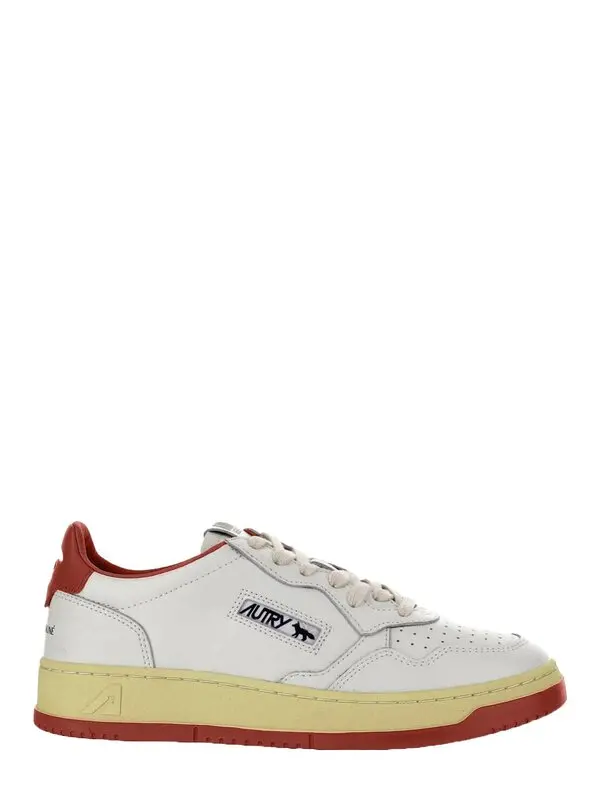 AUTRY X MAISON KITSUNE Medialist Low Sneakers - Red