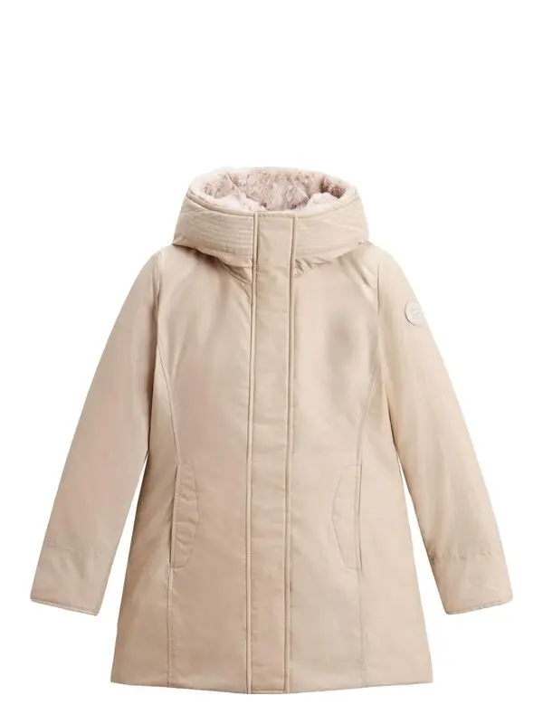 Woolrich Boulder Faux Fur Parka - Beige