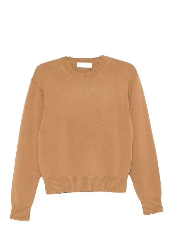 DUNST Wool Crewneck Sweater - Camel