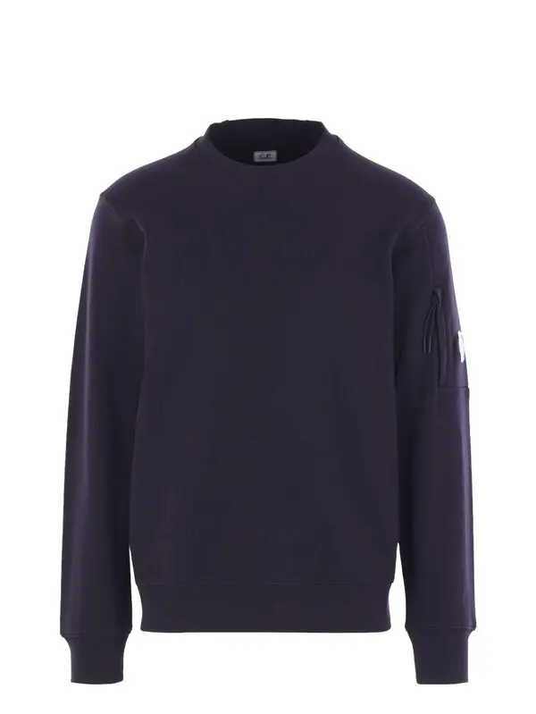 C.P. COMPANY Cotton Crewneck Sweatshirt - Blue