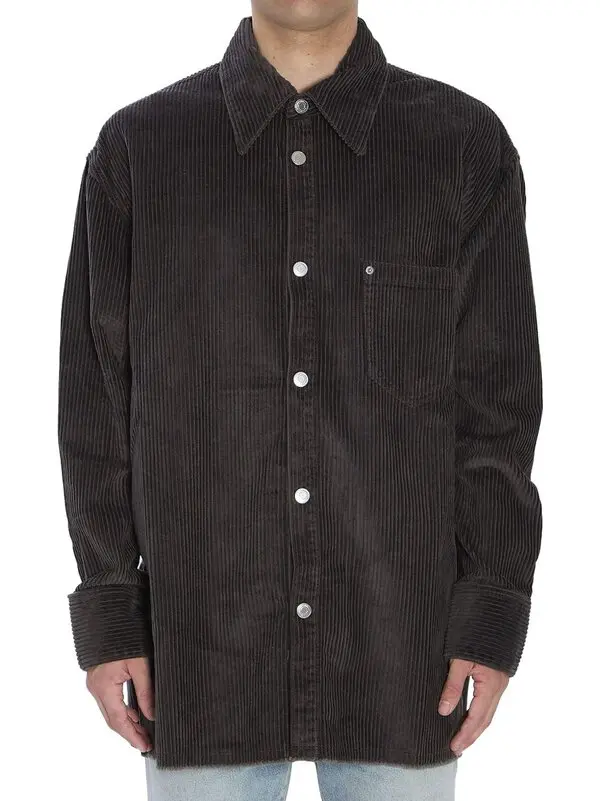 Ami Cotton Overshirt - Grey