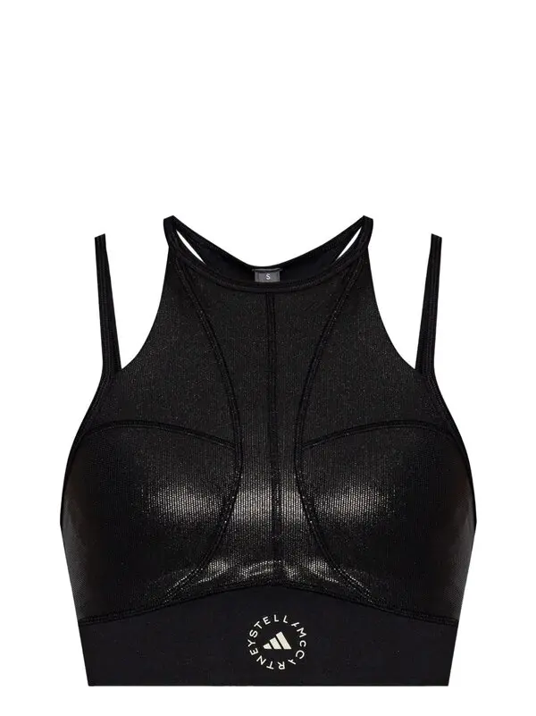 Adidas By Stella McCartney Logo Gym Bra - Black
