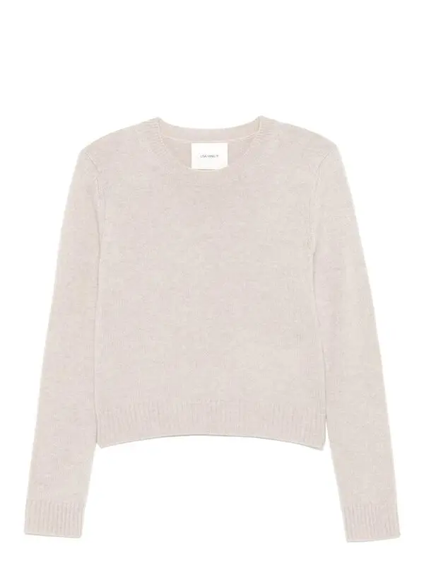 LISA YANG Mable Cashmere Crewneck Sweater - Beige