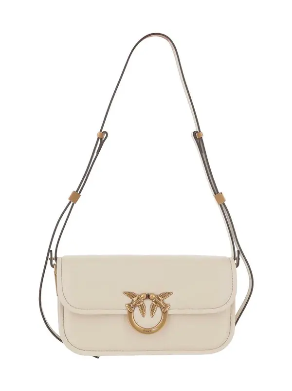 Pinko Love Bag Box Shoulder Bag - White