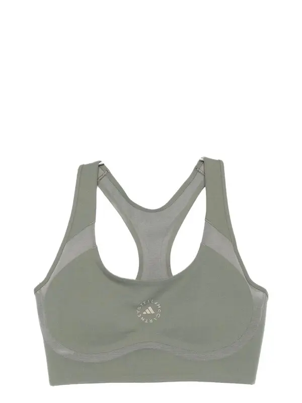 Adidas By Stella McCartney Logo Gym Bra - Green