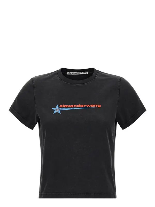 Alexander Wang Shrunken T-shirt - Black