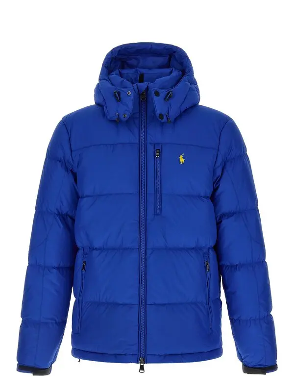 Ralph Lauren Logo Embroidery Down Jacket - Blue