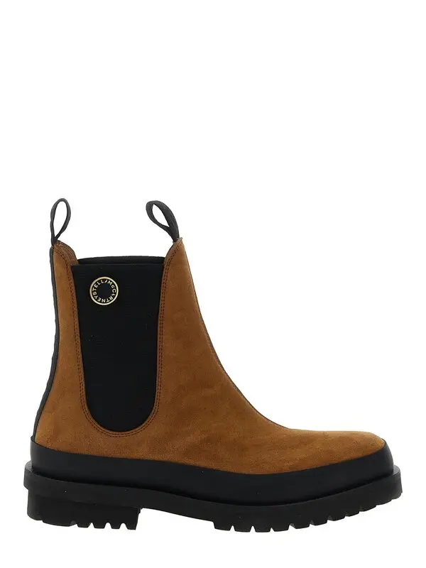 Stella McCartney Chelsea Alter Suede Ankle Boots - Brown