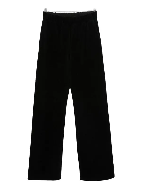 GOLDEN GOOSE Wide-leg Velvet Trousers - Black
