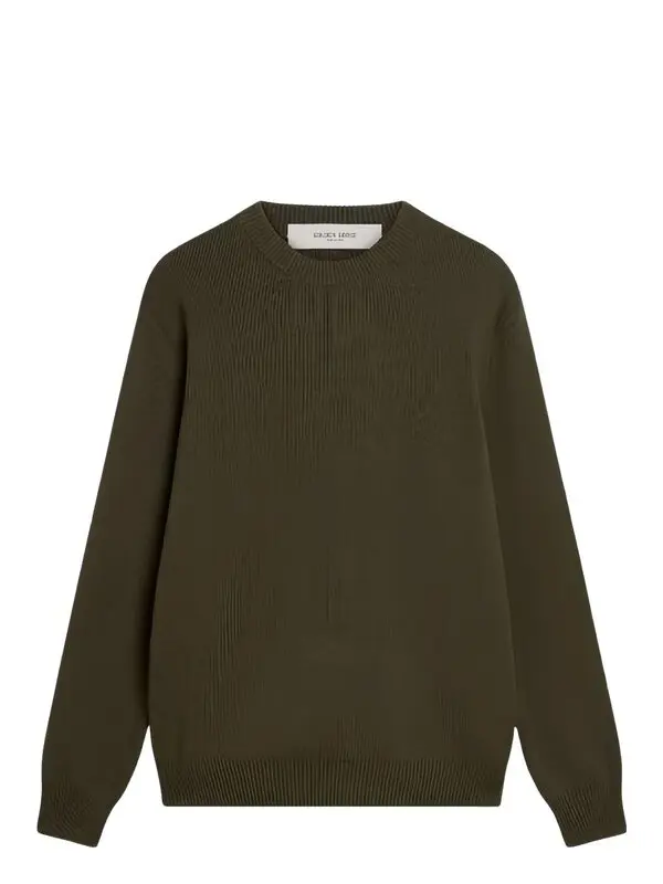Golden Goose Logo Organic Cotton Sweater - Green