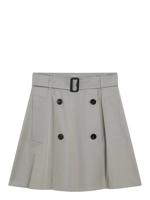 Burberry Gabardine Mini Skirt - Beige