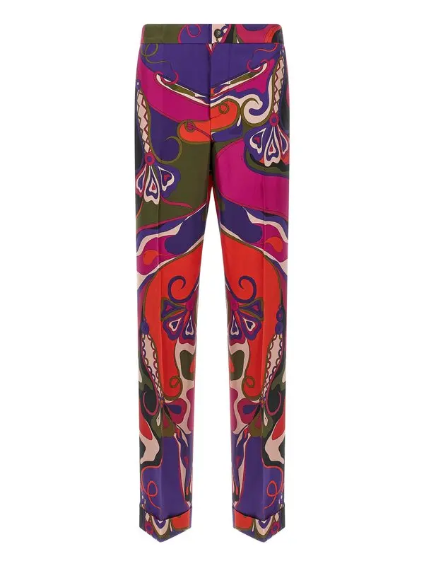 Emilio Pucci Patterned Trousers - Multicolor