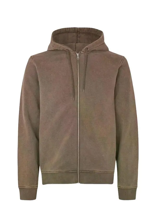 SAMSOE SAMSOE Zip-up Hoodie - Brown