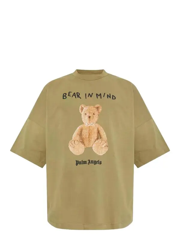 Palm Angels Bear Graphic T-shirt - Green