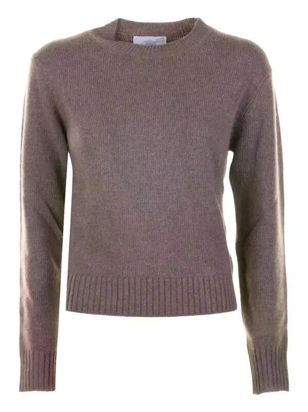 CINQUE Ribbed Cashmere Sweater - Brown