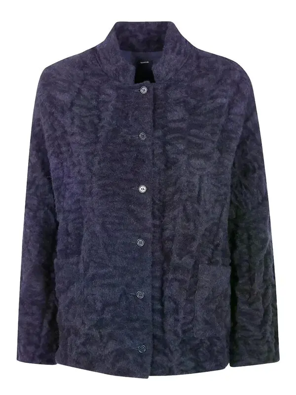 Apuntob Buttoned Jacket - Blue