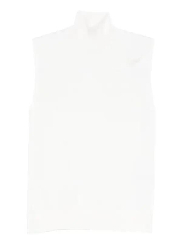 TOTEME Sleeveless Turtleneck Top - White