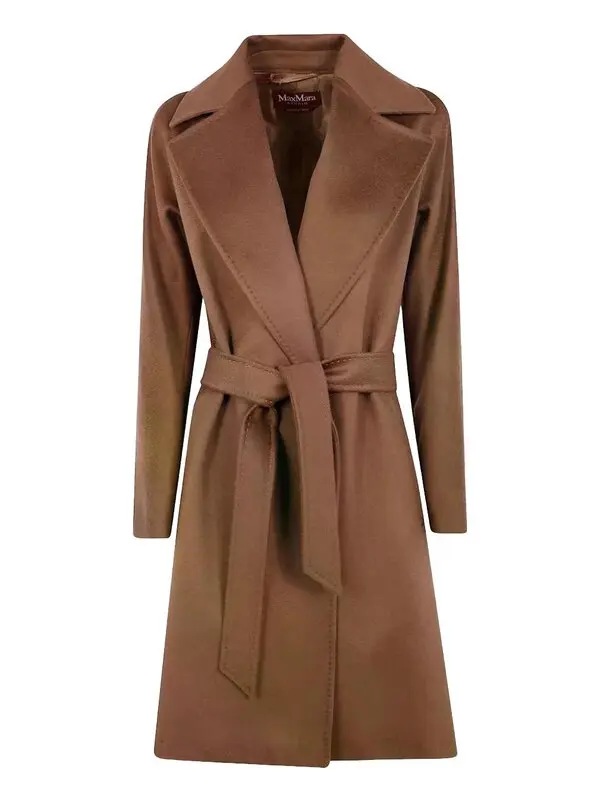 Max Mara Tie-fastening Coat - Brown